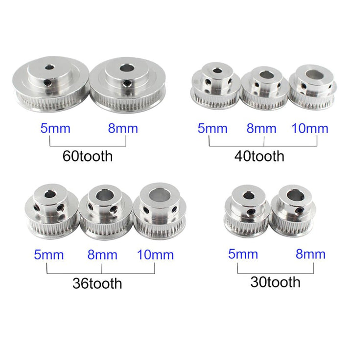 GT2 Timing Pulley 2Gt Bore Aluminium Gear | Circuitrocks