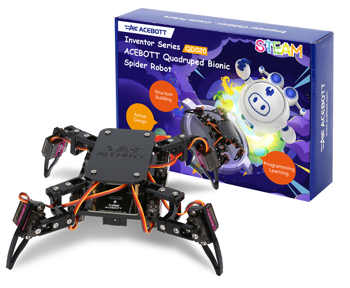 ACEBOTT ESP8266 Quadruped Bionic Spider Robot Kit APP control