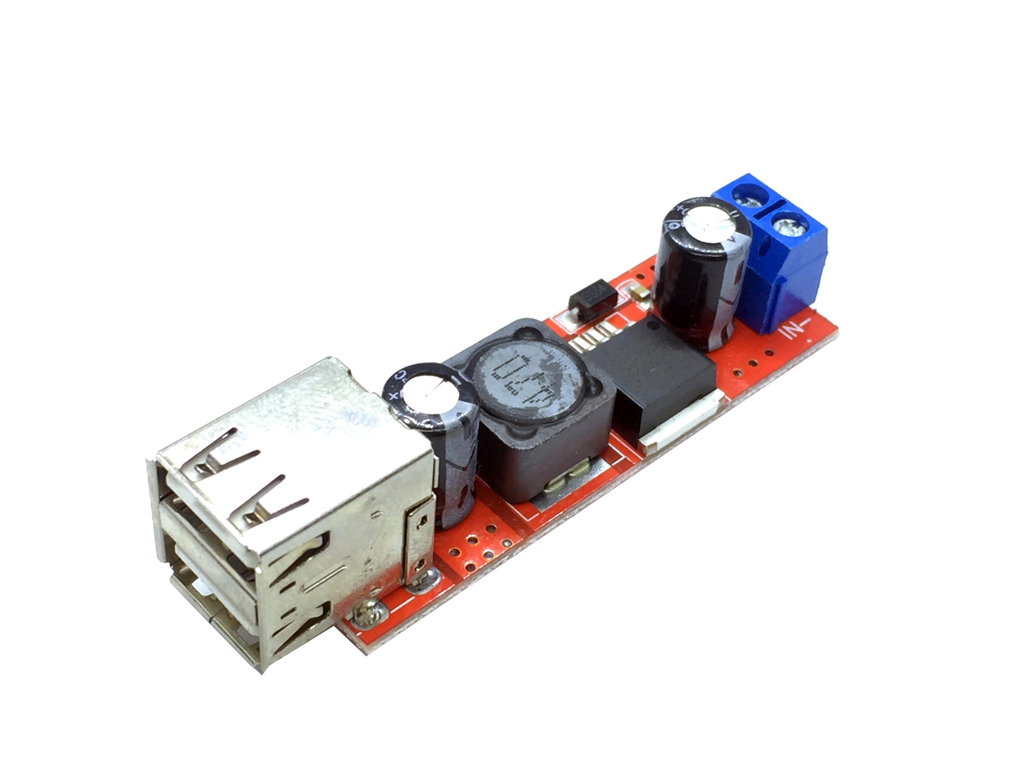 DC to DC Step Down Buck Converter Module 9 - 36V to 5V Dual USB Output ...