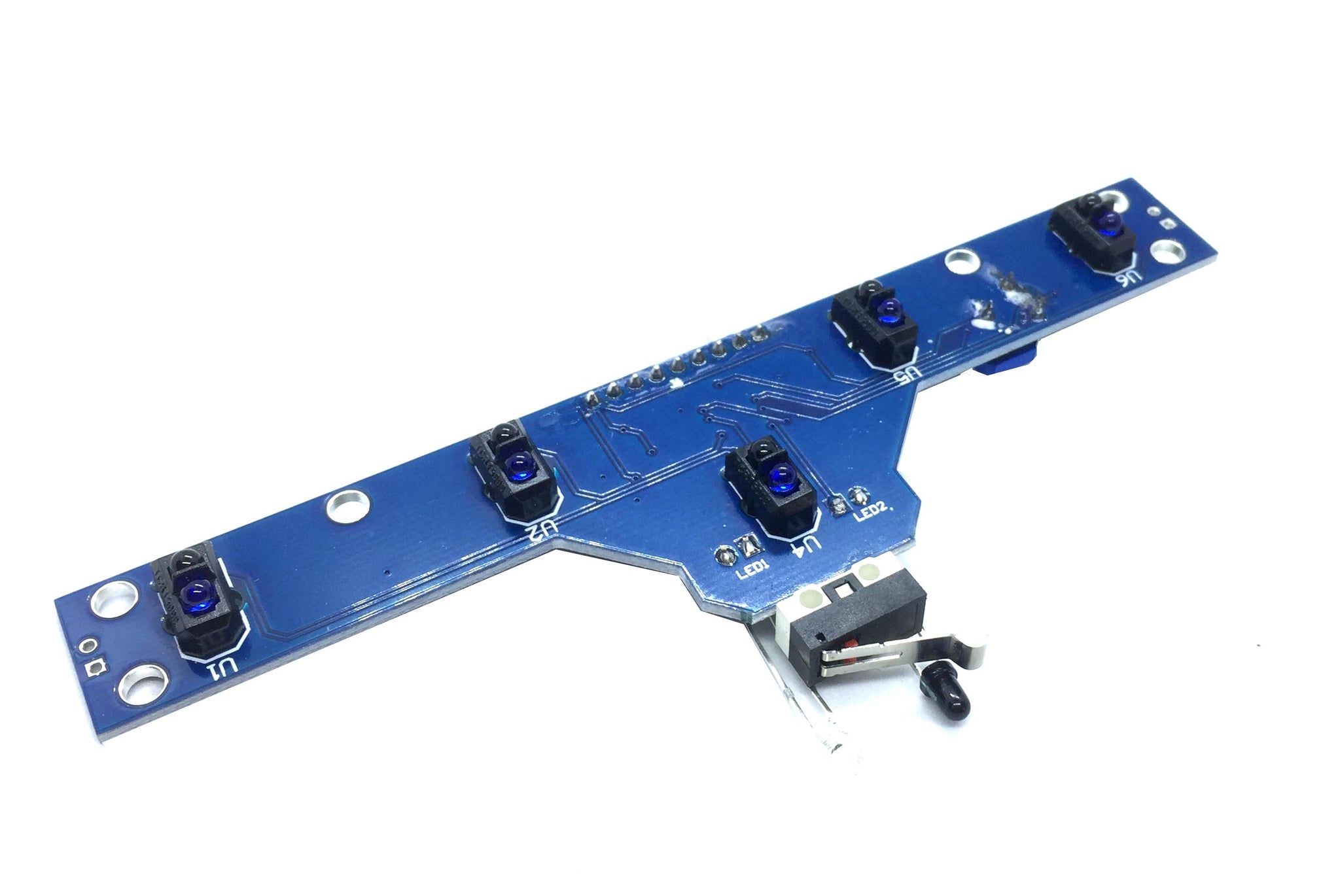 Line Tracking Sensor 5 Channel Module with Obstacle and Bump Sensor ...