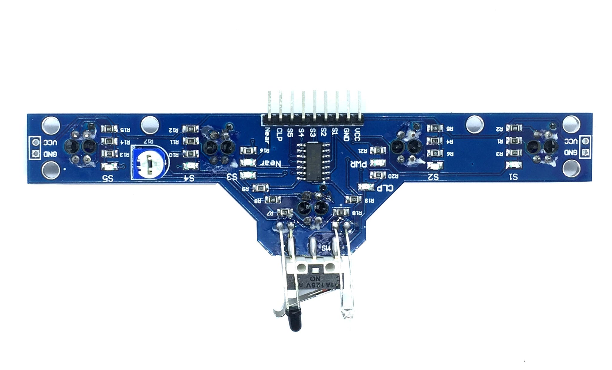 Line Tracking Sensor 5 Channel Module with Obstacle and Bump Sensor ...
