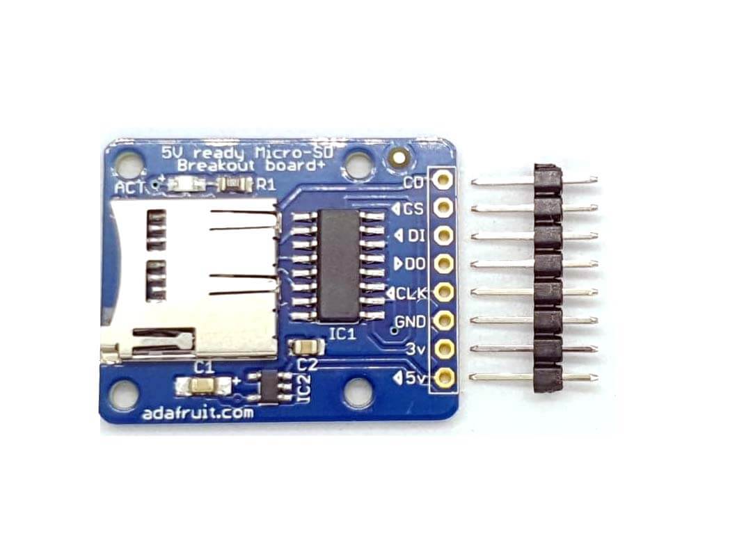 MicroSD card breakout board+ — Electronics Part | Circuitrocks