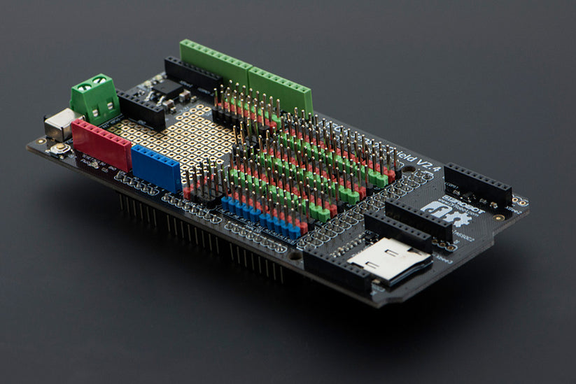 Mega Sensor Shield V2.4 (Compatible with Arduino Mega) | DFRobot featu